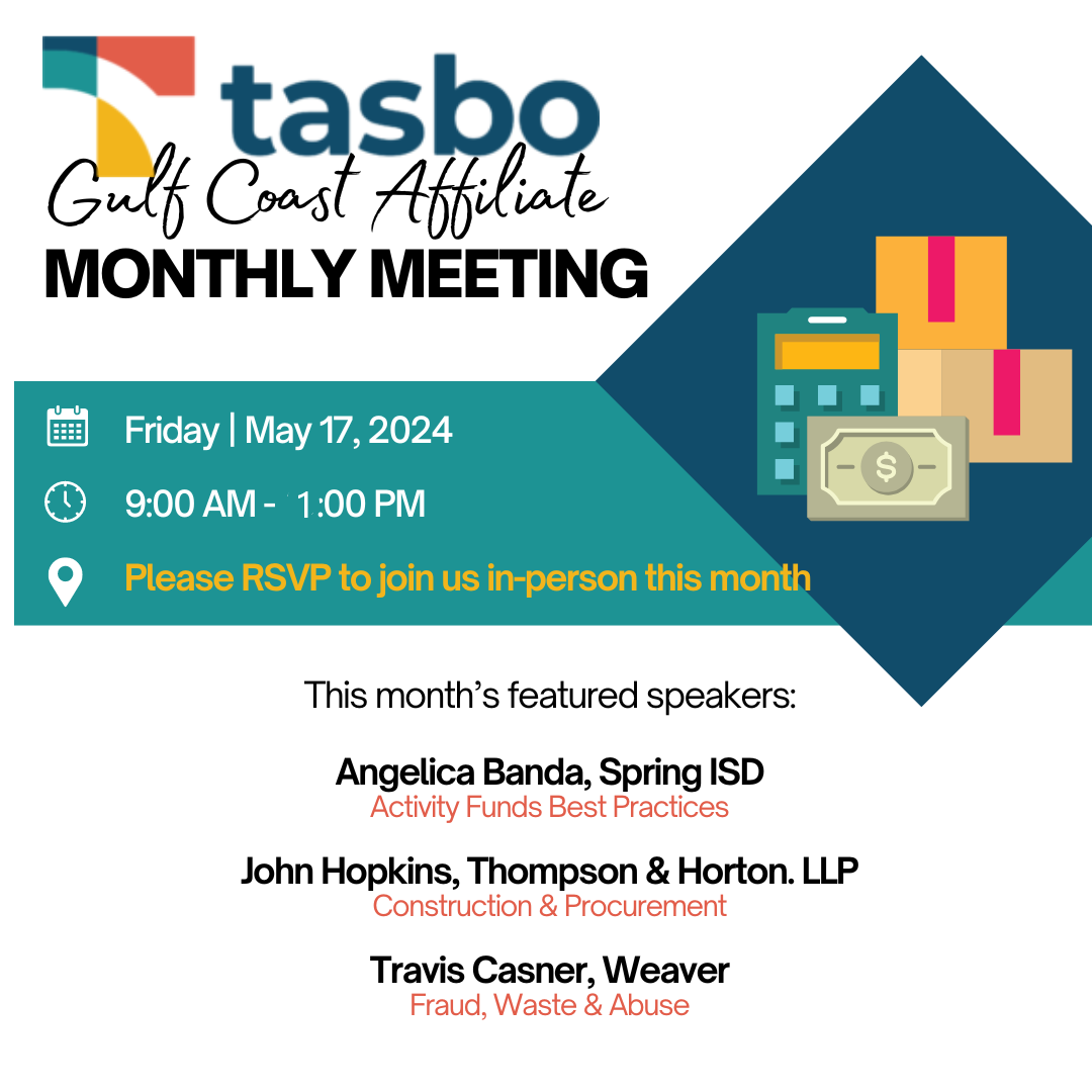 Gulf Coast TASBO Regional Affiliate - TASBO Connect